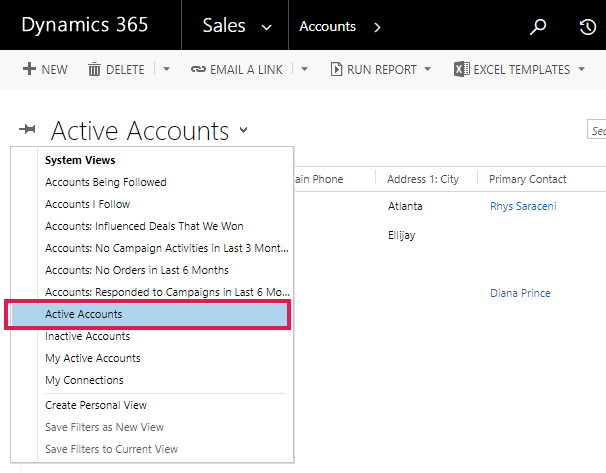 Adding a Personal View in Power Platform – Click's CRM