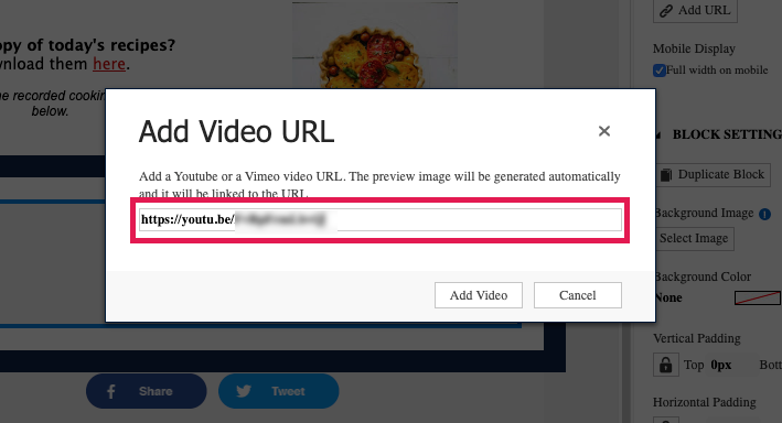 Video Block – Click's CRM