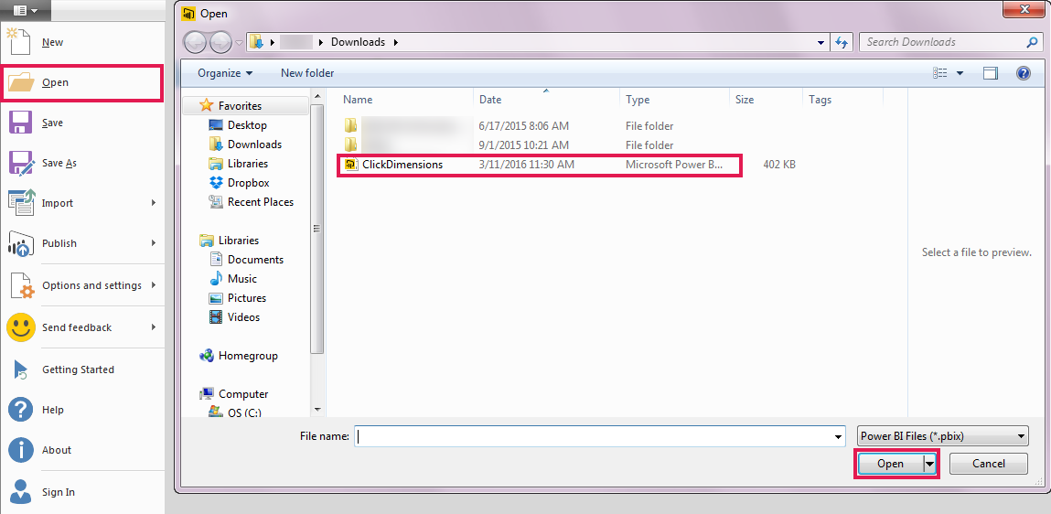 Power BI Content Pack – Click's CRM