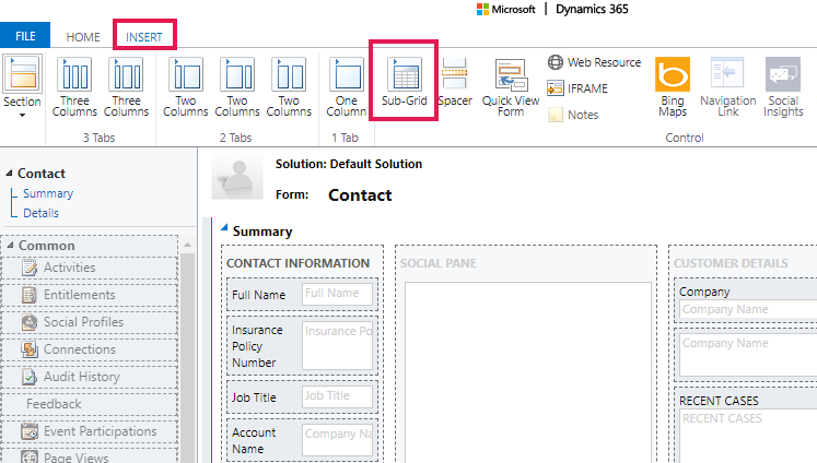 Add a Sub-Grid of Related Records to your Contacts – Click's CRM