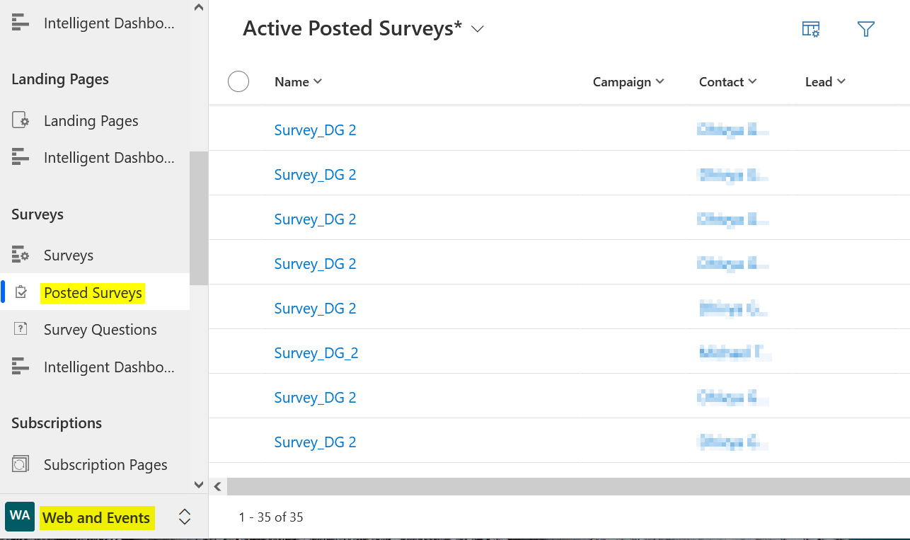 Survey Statistics – Click's CRM