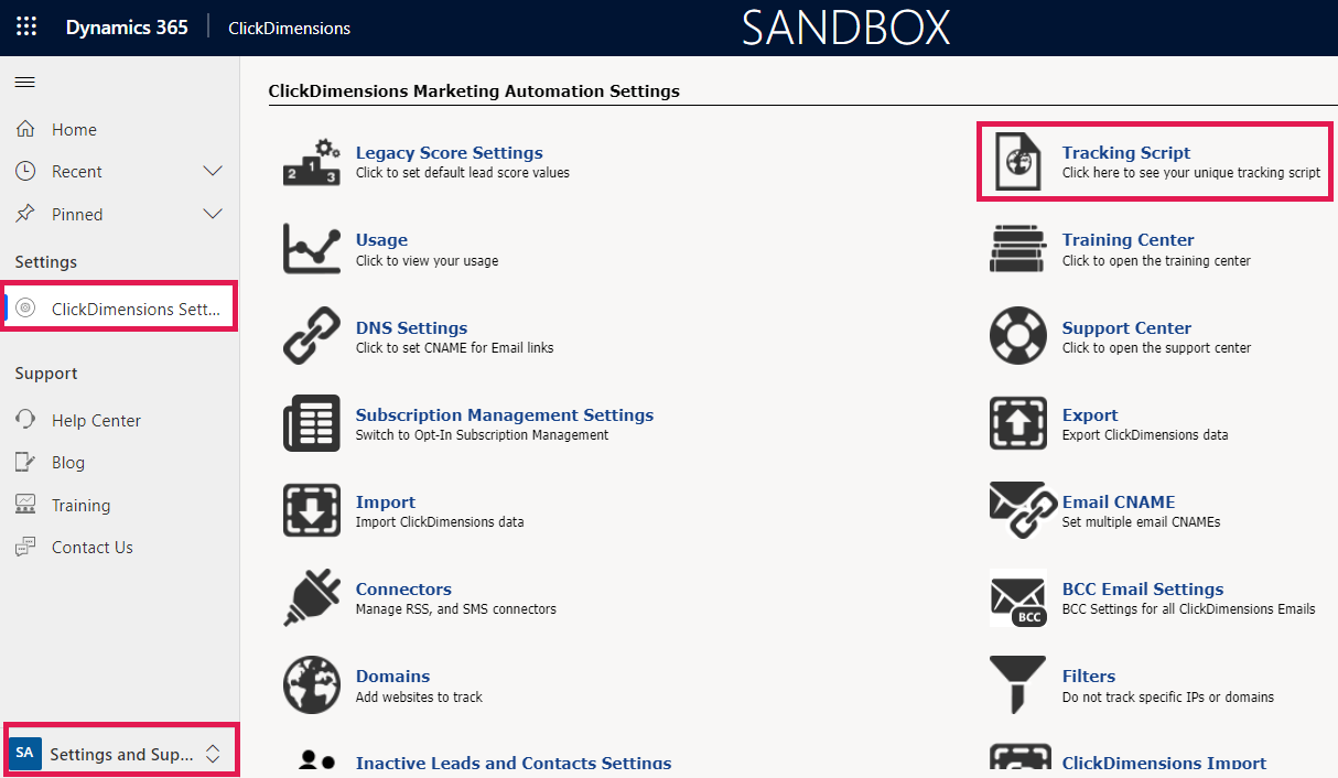 Set Up Click Web Tracking – Click's CRM