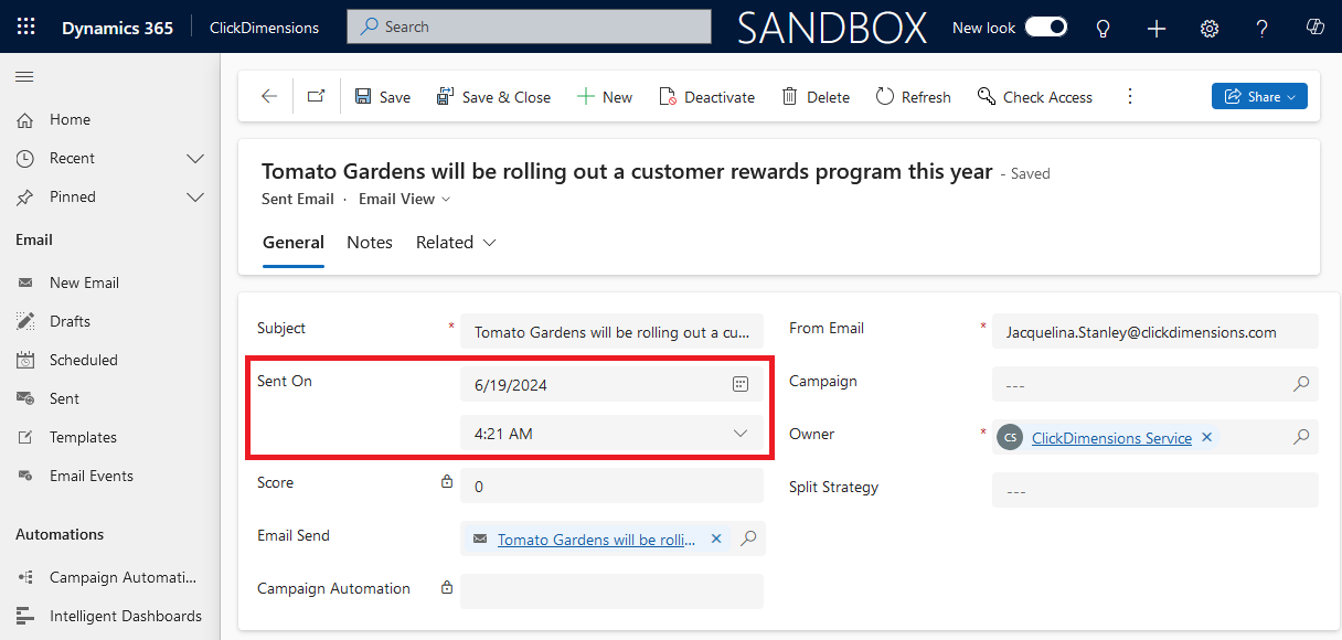 When was My Email Really Sent? – Click's CRM